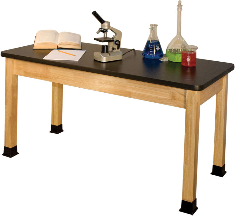 Chemical Resistant Solid Phenolic Science Tables > NATURAL WOOD FRAME ...
