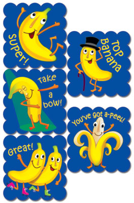 Scratch 'N Sniff Stickers.Cartoon Fruit Banana [CTP4602] > Alco of Canada