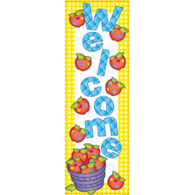 Patchwork Apples Welcome Classroom Banner [EP2616] > Alco of Canada