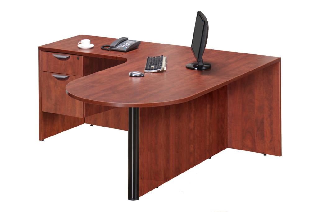 Classic Bullet Desk with Box/File Pedestal PL133/192/107 > Alco of Canada