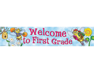 Welcome to ___ Grade Banner First Grade [TCR4571] > Alco of Canada