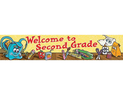Welcome to ___ Grade Banner Second Grade [TCR4572] > Alco of Canada