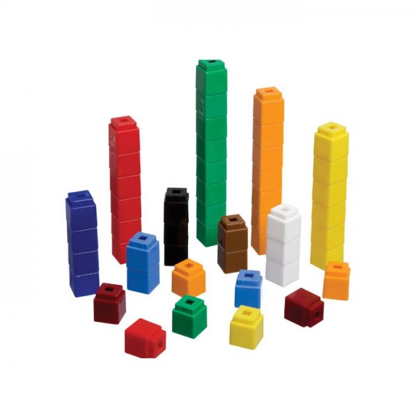 500 Unifix Cubes 50 Each of 10 Colours DD-2-21W > Unifix Cubes > Alco ...